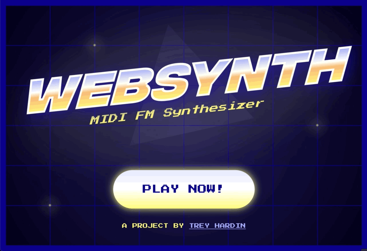 GitHub - treyhardin/WebSynth: A simple React-based synthesizer built on the Web MIDI API and Web ...